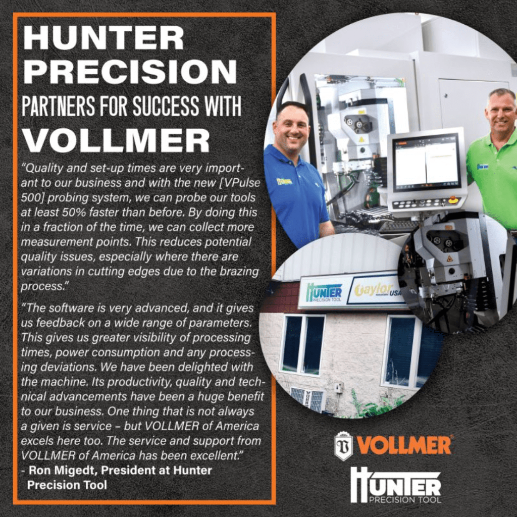 HUNTER PRECISION TOOL BUILDS FOUNDATION ON PRECISION GROUND SAW BLADES ...